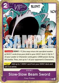 Slow-Slow Beam Sword | One Piece | MYP Cards