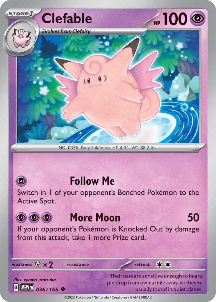 Clefable (036/165) | Pokémon | MYP Cards