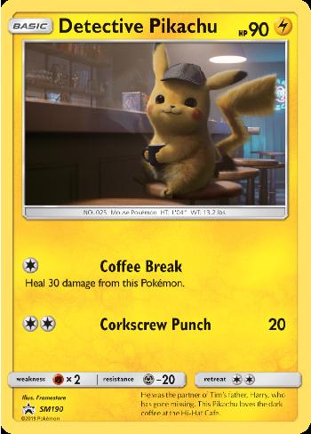 Detetive Pikachu (PR-SM_SM190B) / Detective Pikachu | Pokémon | MYP Cards