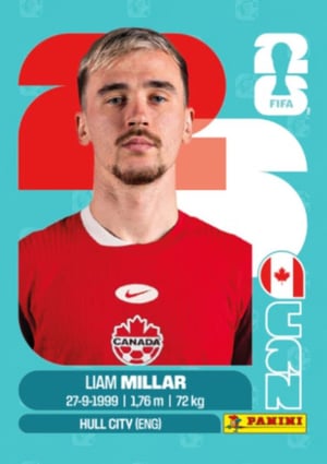 Liam Millar - CAN18 | Copa do Mundo 2026 | MYP Cards