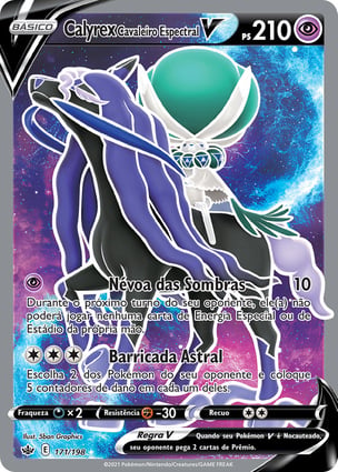 Calyrex Cavaleiro Espectral V (171/198) / Shadow Rider Calyrex V ...