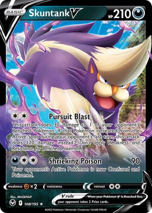 Skuntank V (108/195) | Pokémon | MYP Cards