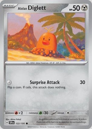 Diglett de Alola (122/191) / Alolan Diglett | Pokémon | MYP Cards