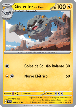 Graveler de Alola (045/159) / Alolan Graveler | Pokémon | MYP Cards