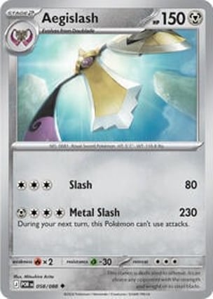 Histórico de Preços - Aegislash | Pokémon | MYP Cards