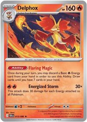 Histórico de Preços - Delphox | Pokémon | MYP Cards