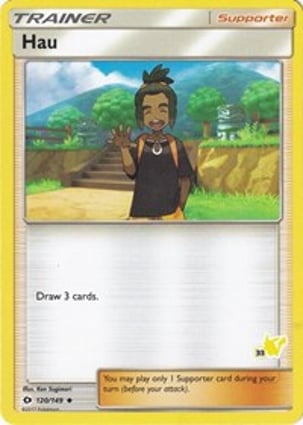 Hau - 120/149 (#33 Pikachu Stamped) (120/149) | Pokémon | MYP Cards