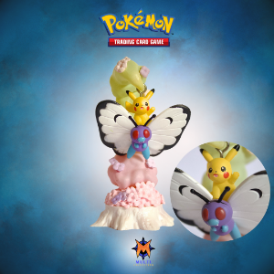 Figure Butterfree E Pikachu Raro - Pokémon | Miniaturas | MYP Cards