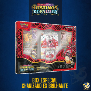 BOX ESPECIAL CHARIZARD EX EV4.5 - DESTINOS DE PALDEA - POKEMON | Outros ...