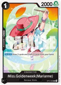 Miss.Goldenweek(Marianne) | One Piece | MYP Cards