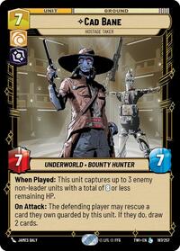 Cad Bane - Hostage Taker | Star Wars: Unlimited | MYP Cards
