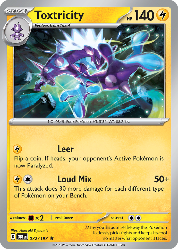 Toxtricity (072/197) | Pokémon | MYP Cards