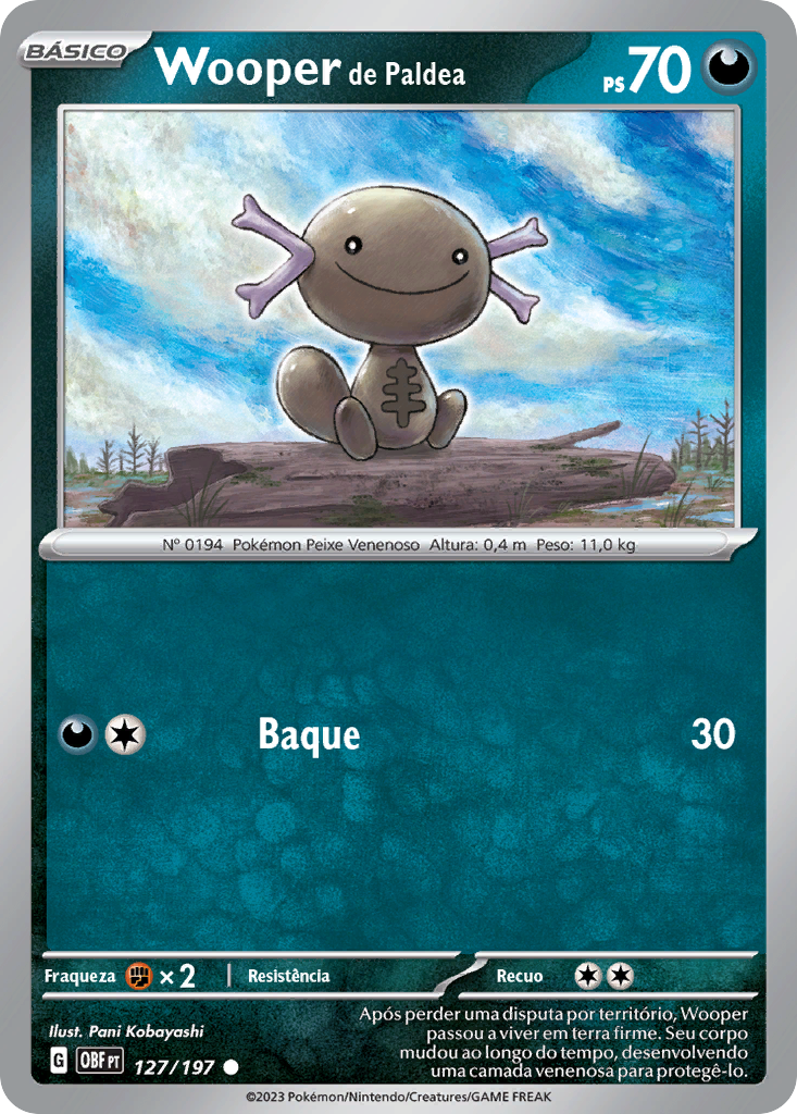 Wooper de Paldea (127/197) / Paldean Wooper | Pokémon | MYP Cards