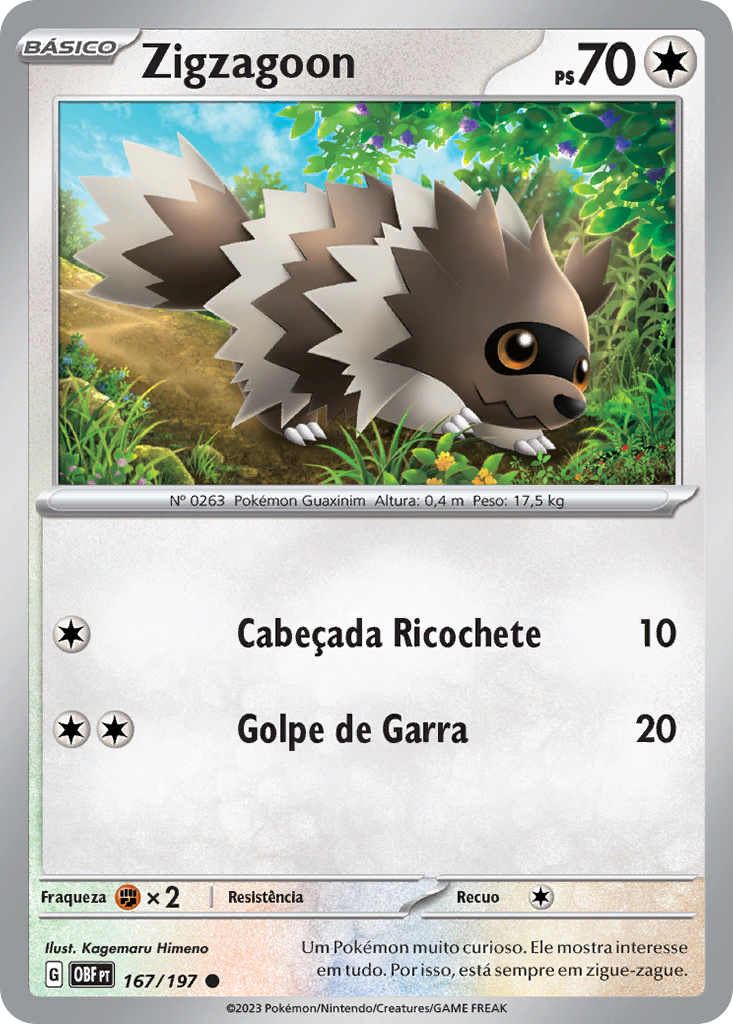 Zigzagoon (167/197) | Pokémon | MYP Cards