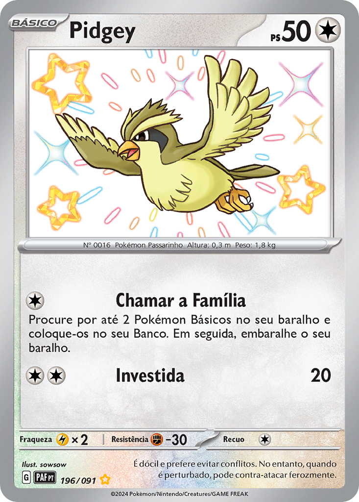 Pidgey (196/091) | Pokémon | MYP Cards
