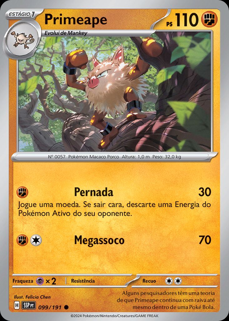 Primeape (099/191) | Pokémon | MYP Cards