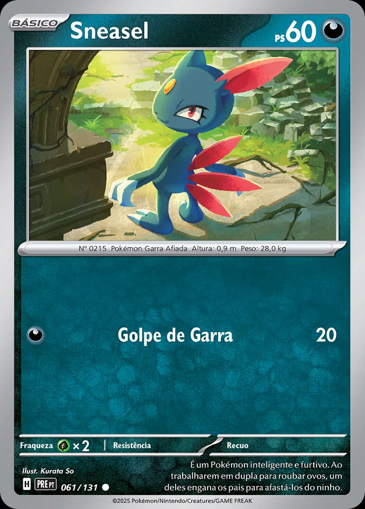 Sneasel (061/131) | Pokémon | MYP Cards