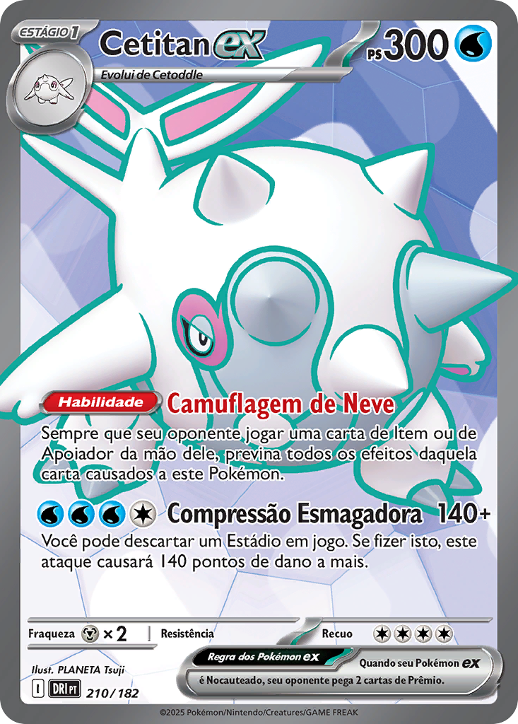 Cetitan ex (210/182) | Pokémon | MYP Cards