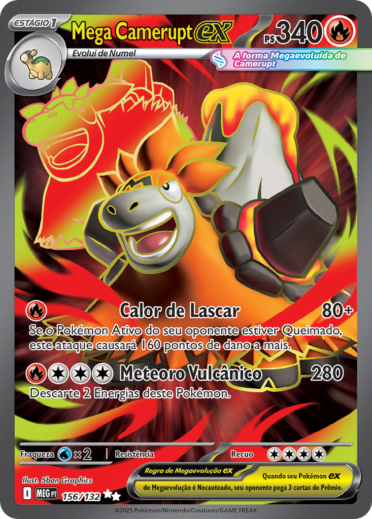 Mega Camerupt ex (156/132) | Pokémon | MYP Cards
