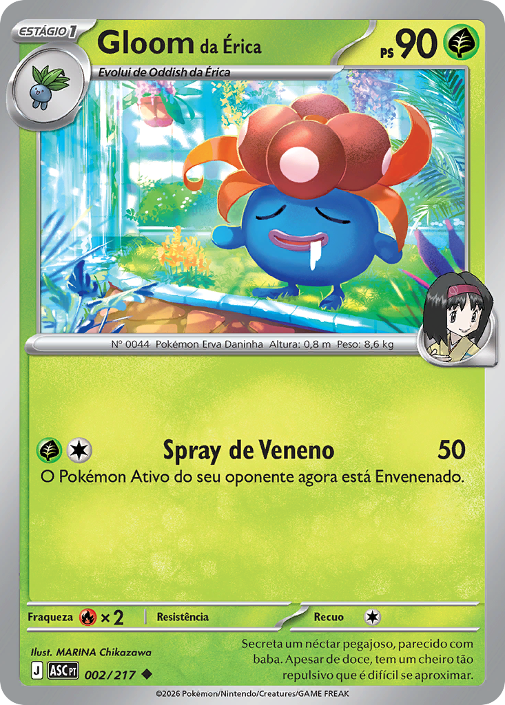 Gloom da Érica (002/217) / Erika's Gloom | Pokémon | MYP Cards