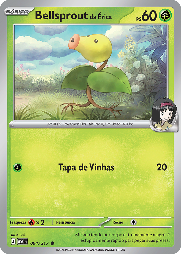 Bellsprout da Érica (004/217) / Erika's Bellsprout | Pokémon | MYP Cards