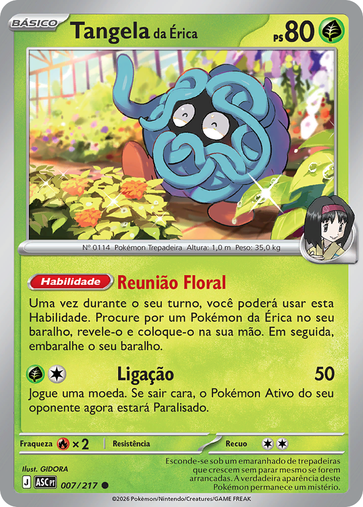 Tangela da Érica (007/217) / Erika's Tangela | Pokémon | MYP Cards