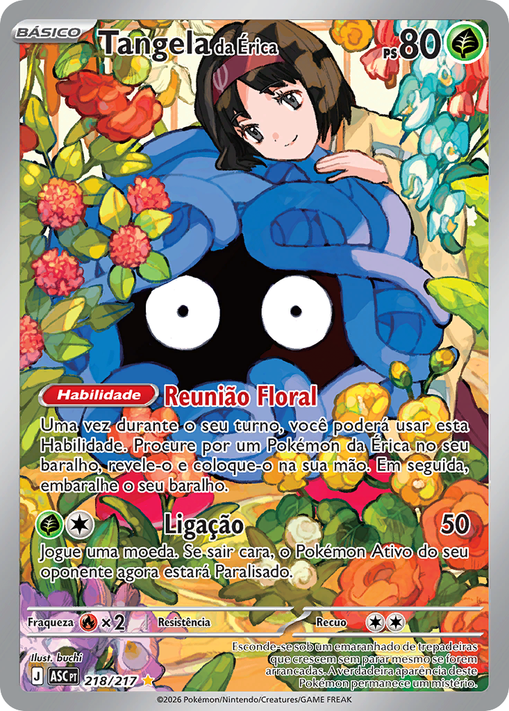 Tangela da Érica (218/217) / Erika's Tangela | Pokémon | MYP Cards