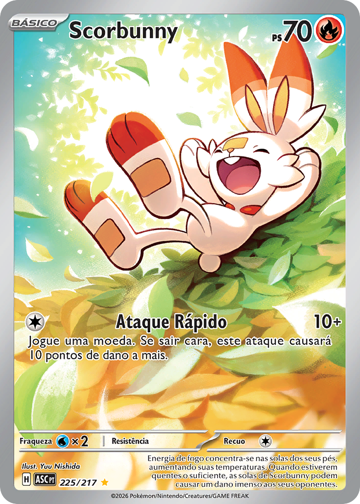 Histórico de Preços - Scorbunny | Pokémon | MYP Cards