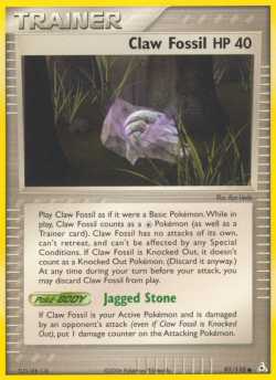 Claw Fossil | Pokémon | MYP Cards
