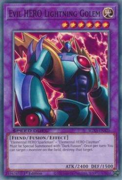 Herói Maligno Golem Relâmpago | Yu-Gi-Oh! | MYP Cards