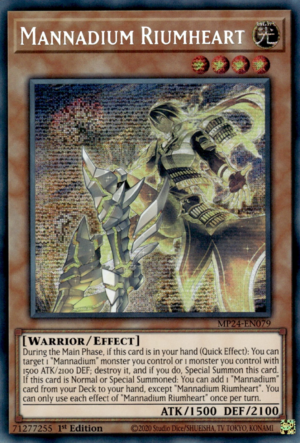 Mannadium Riumheart | Yu-Gi-Oh! | MYP Cards