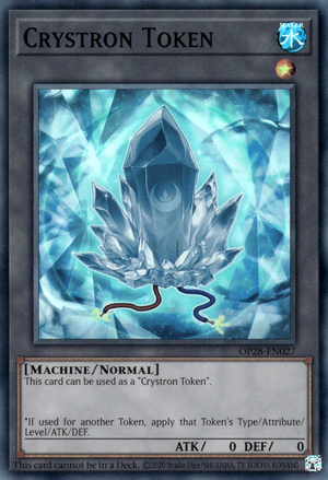 Ficha de Cristron / Crystron Token | Yu-Gi-Oh! | MYP Cards