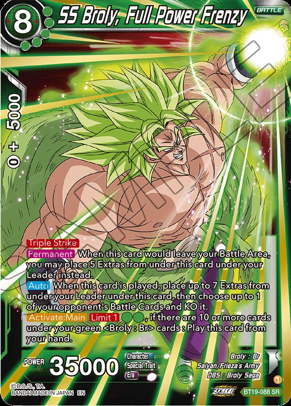 SS Broly, Full Power Frenzy | DBS: Masters | MYP Cards