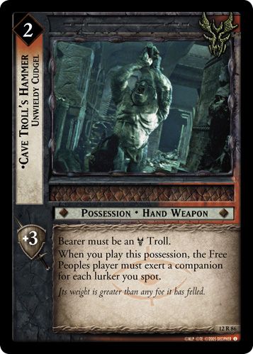 •Cave Trolls Hammer, Unwieldy Cudgel | Lord of the Rings | MYP Cards