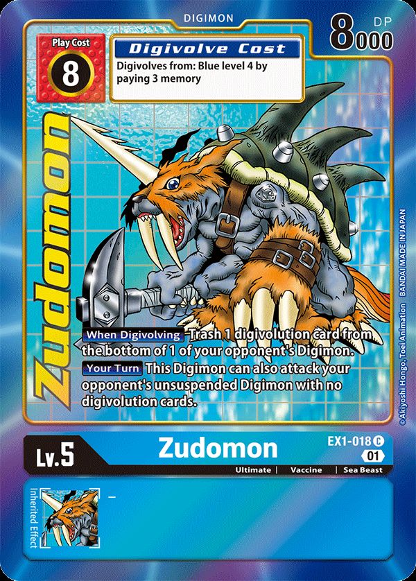 Zudomon | Digimon | MYP Cards