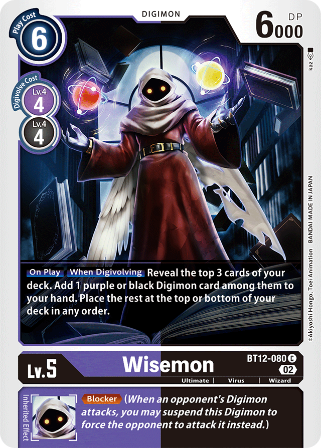 Wisemon | Digimon | MYP Cards