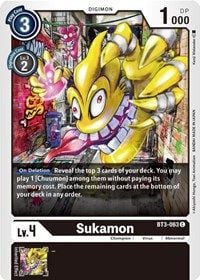 Sukamon | Digimon | MYP Cards