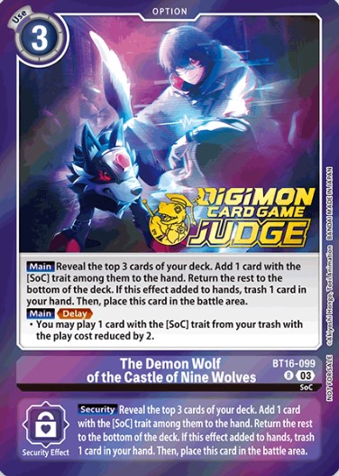 The Demon Wolf of the Castle of Nine Wolves | Digimon | MYP Cards