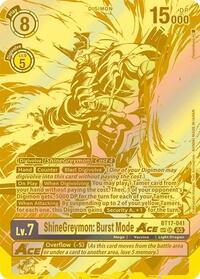 ShineGreymon: Burst Mode ACE (Textured) | Digimon | MYP Cards