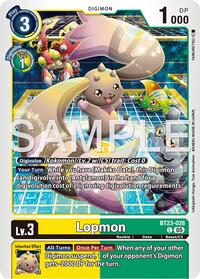 Lopmon | Digimon | MYP Cards